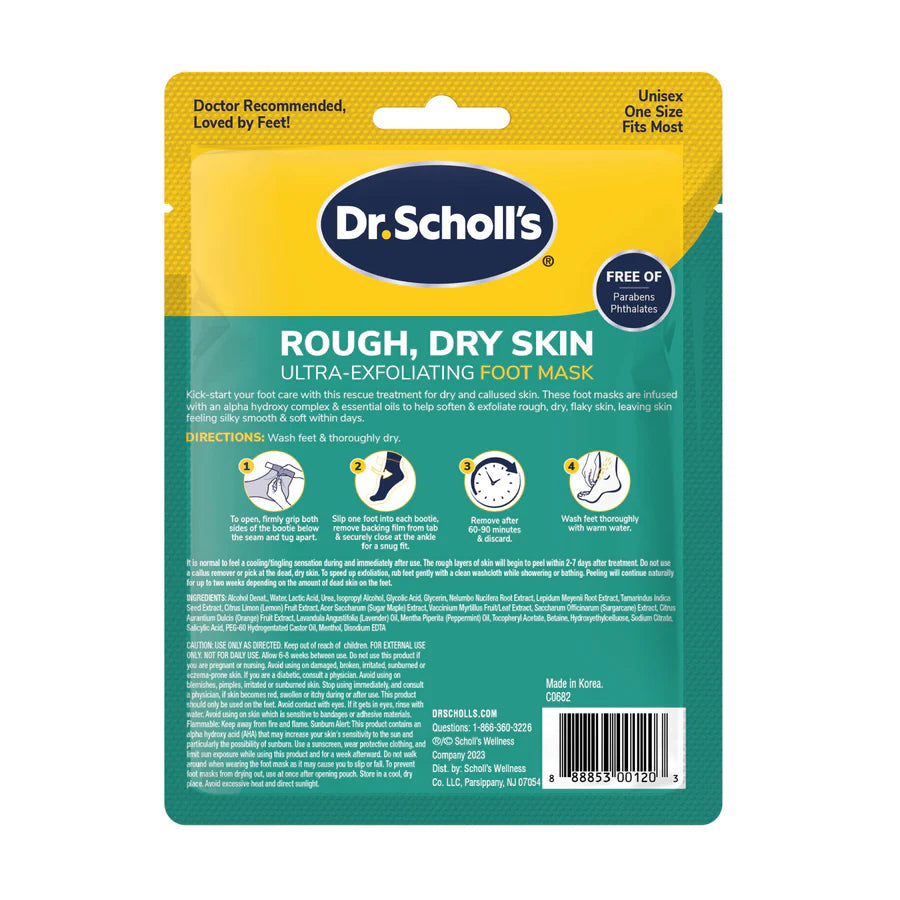 Ultra Exfoliating Foot Mask 1 pair | Dr Scholls Singapore – Dr. Scholl's Singapore