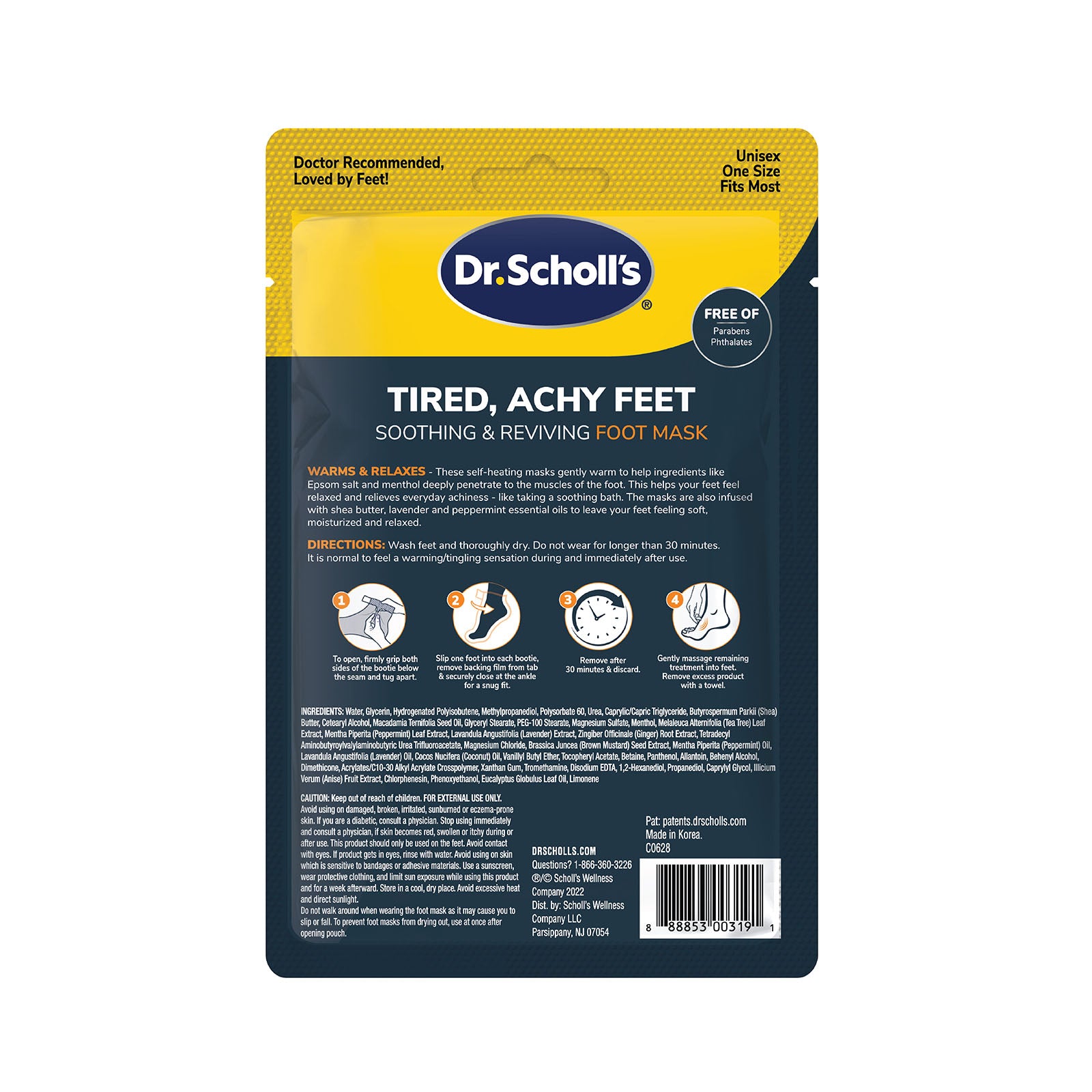 Tired Achy Feet Soothing & Reviving Foot Mask – Dr. Scholl's Singapore