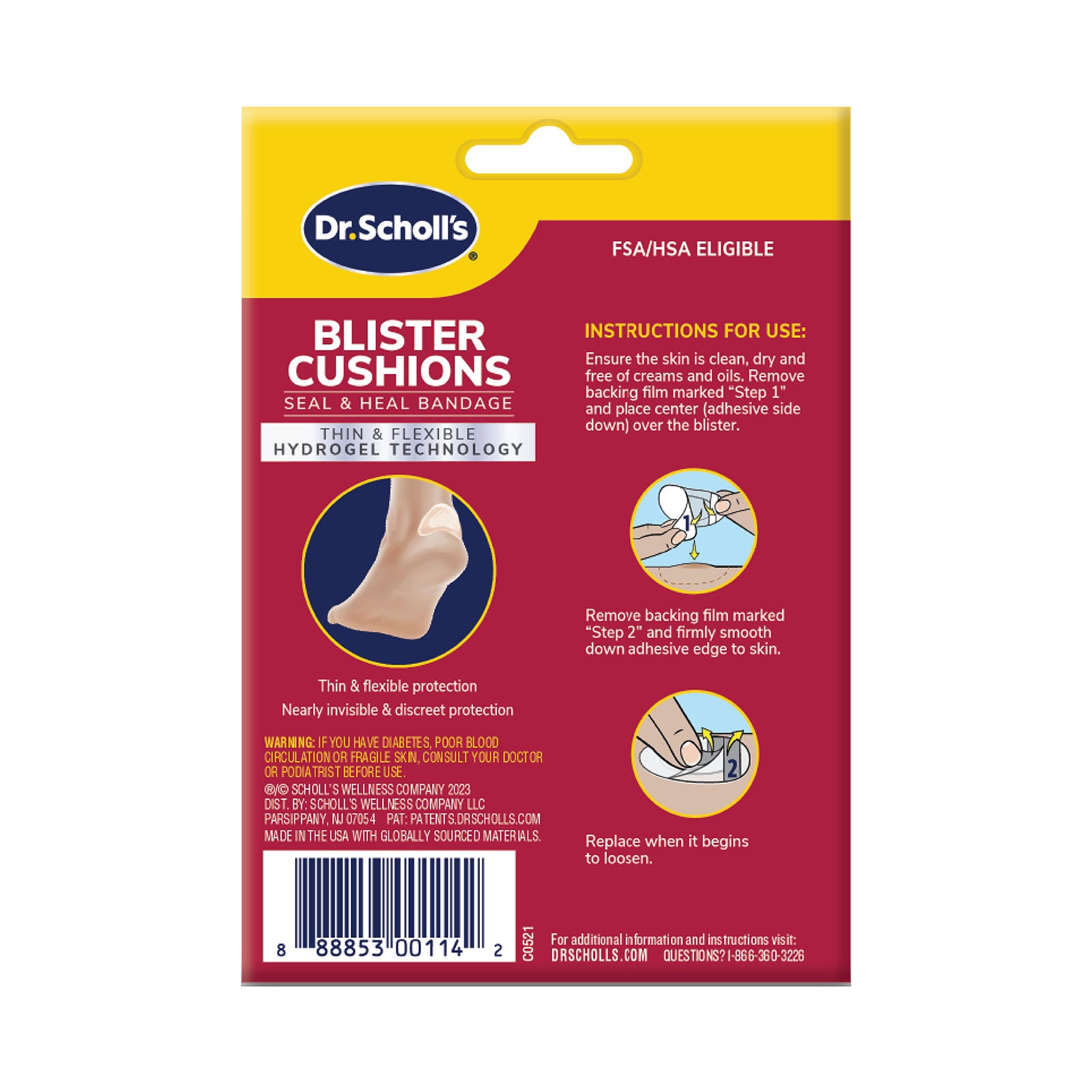 Blister Cushion Seal & Heal Bandage with Hydrogel Technology – Dr ...