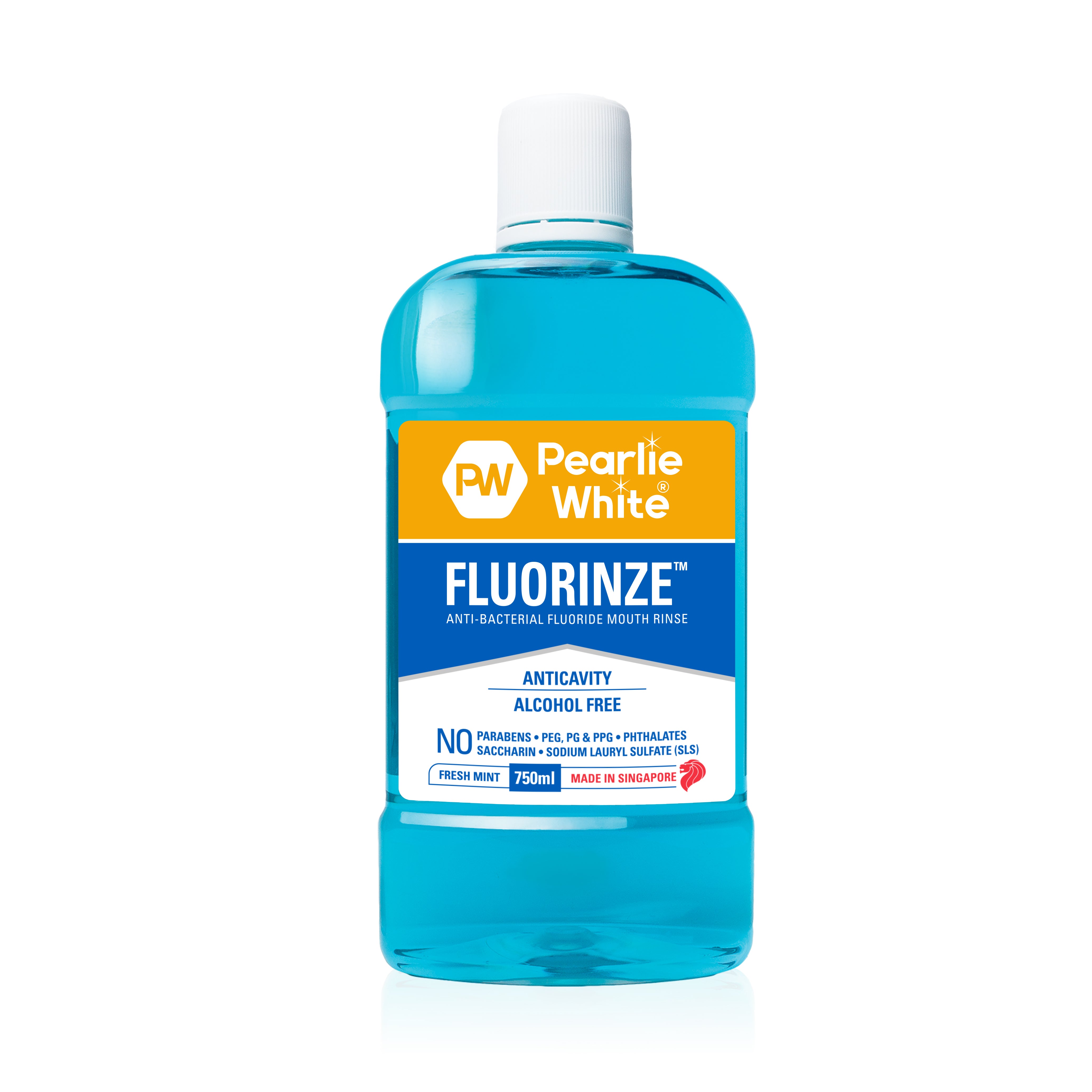 Pearlie White Fluorinze Fluoride Mouth Rinse 750ml – Dr. Scholl's Singapore